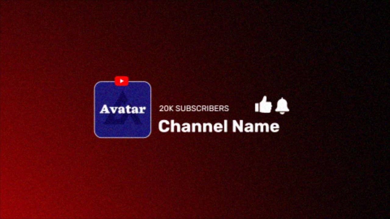 Unique YouTube Channel Badge Animation | Avatar + Like + Bell Flow ...