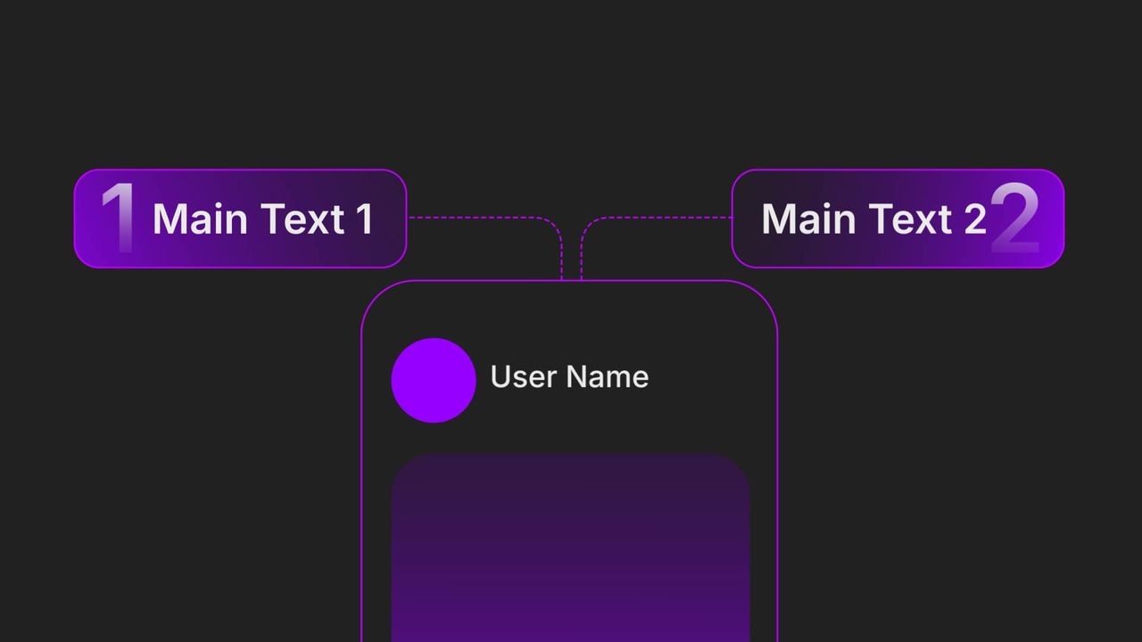 2-Point Mobile UI Breakdown Animation: Connect User Feedback to 2 Key ...