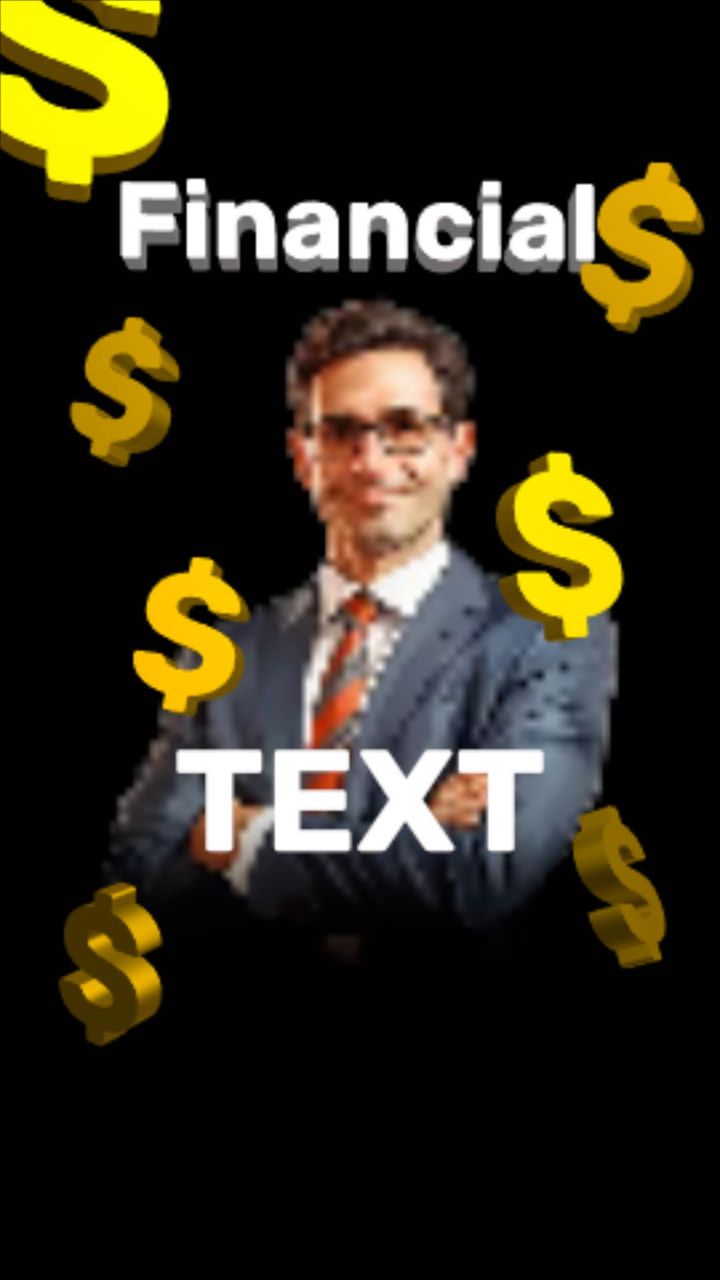Financial Character Animation with 3D Money Icons & Custom Text - Viral ...