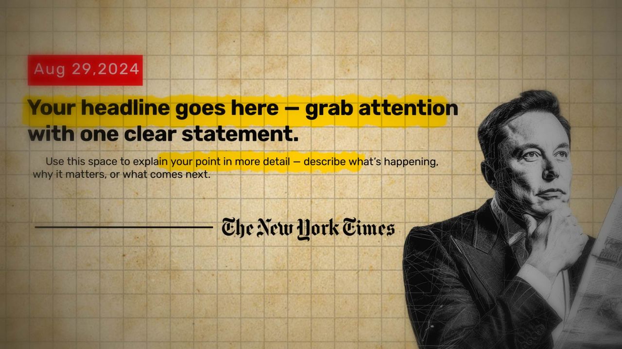 Newspaper-Style Story Animation | Character Intro with Vintage Motion ...