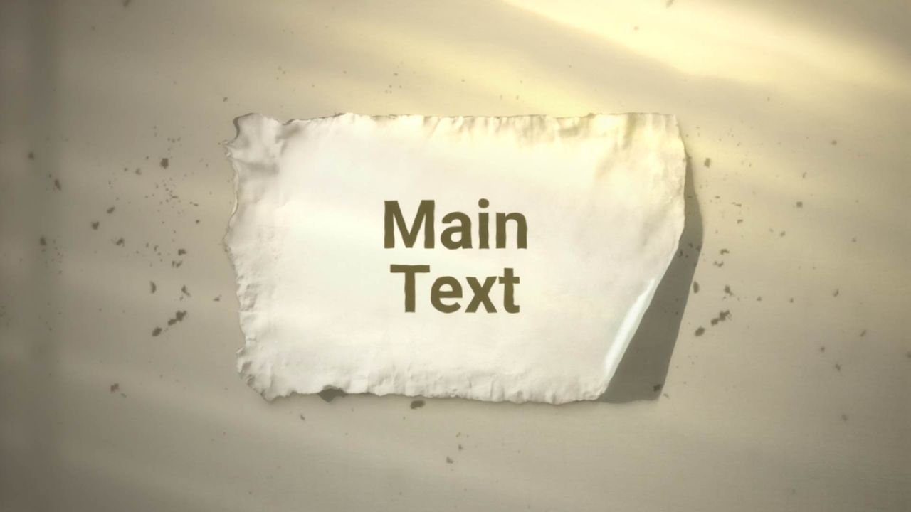 Vintage Parchment Paper Title Animation - Viral Video Hooks | AutoAE